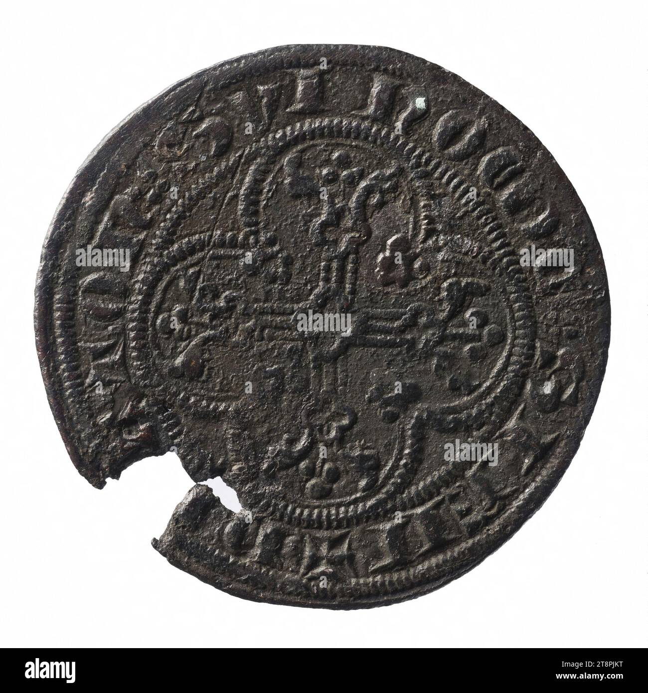 Counting token with crown and cross, 13th-15th century, Numismatic ...