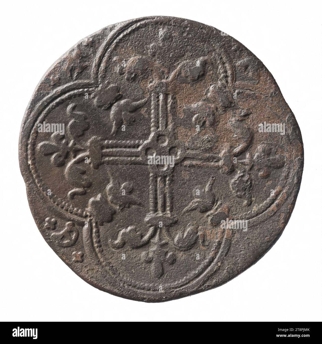 Counting token with crown and cross, 13th-15th century, Numismatic ...