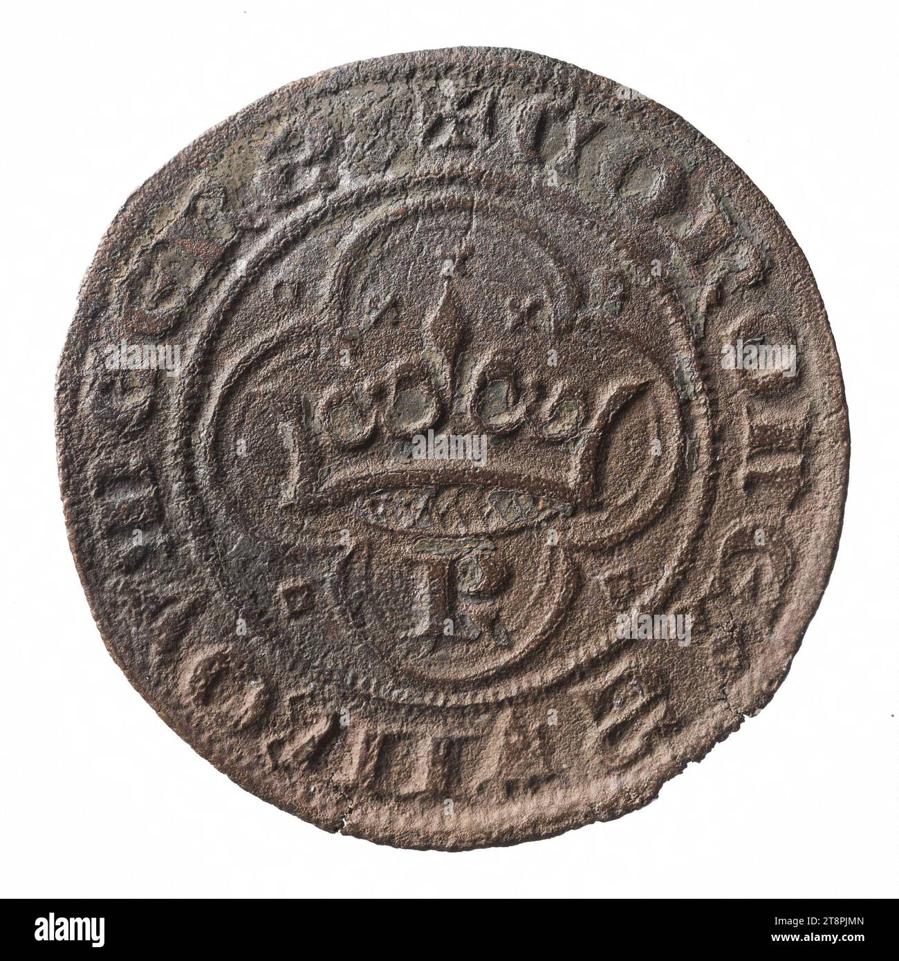 Counting token with crown and cross, 13th-15th century, Numismatic ...