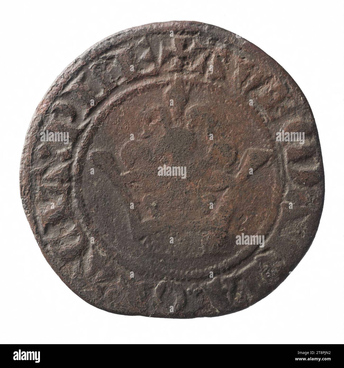 Counting token with crown and cross, 13th-15th century, Numismatic ...
