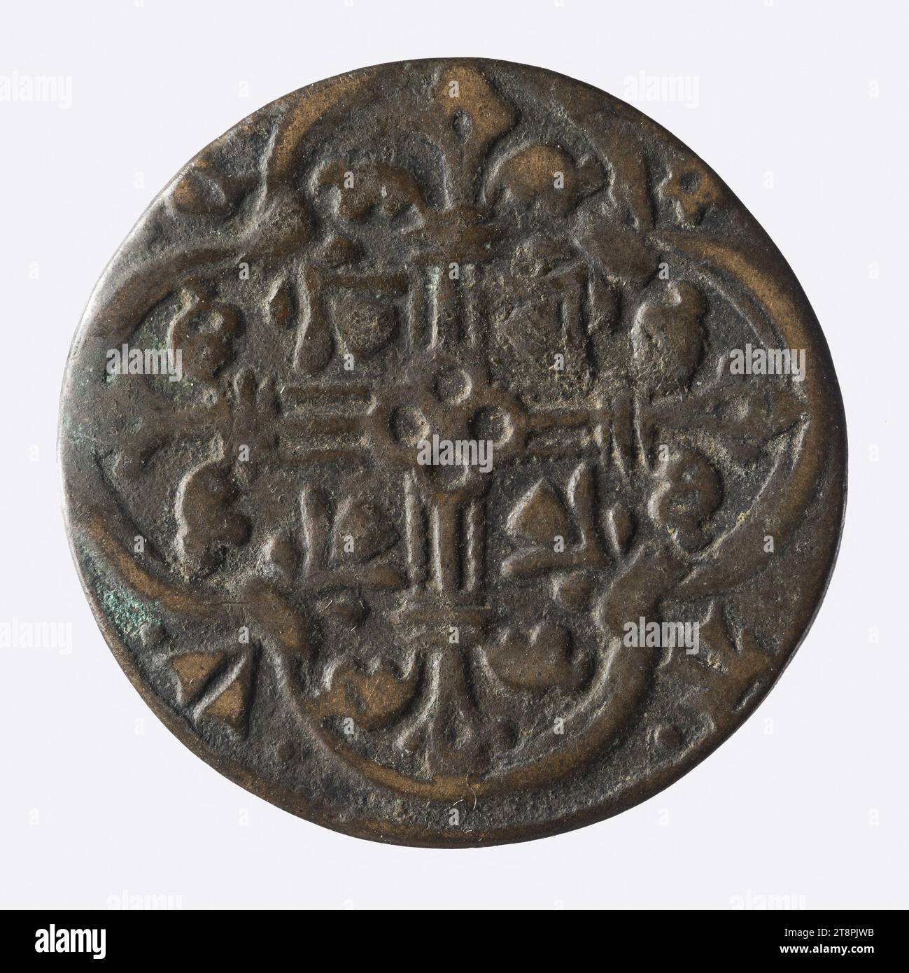 Counting token with three lily flowers, XIIIth-XVth century, Numismatic ...