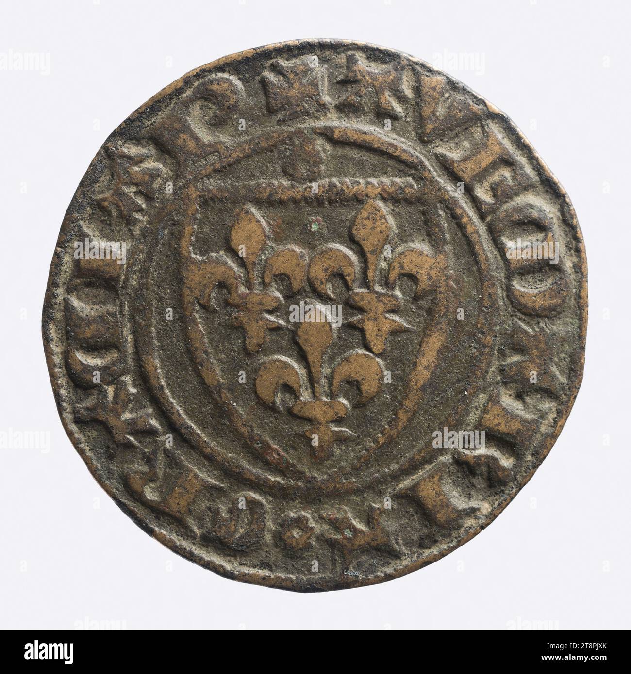 Counting token with shield and cross, XIIIth-XVth century, Numismatic ...