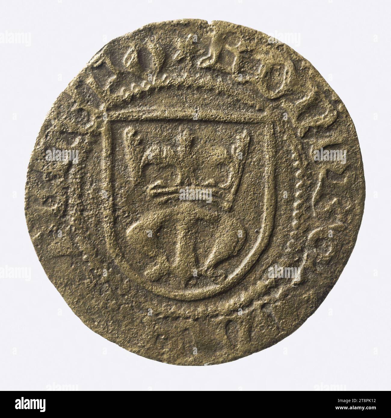Armorial Bearer, 13th-15th century, Numismatic, Coin, Bronze ...
