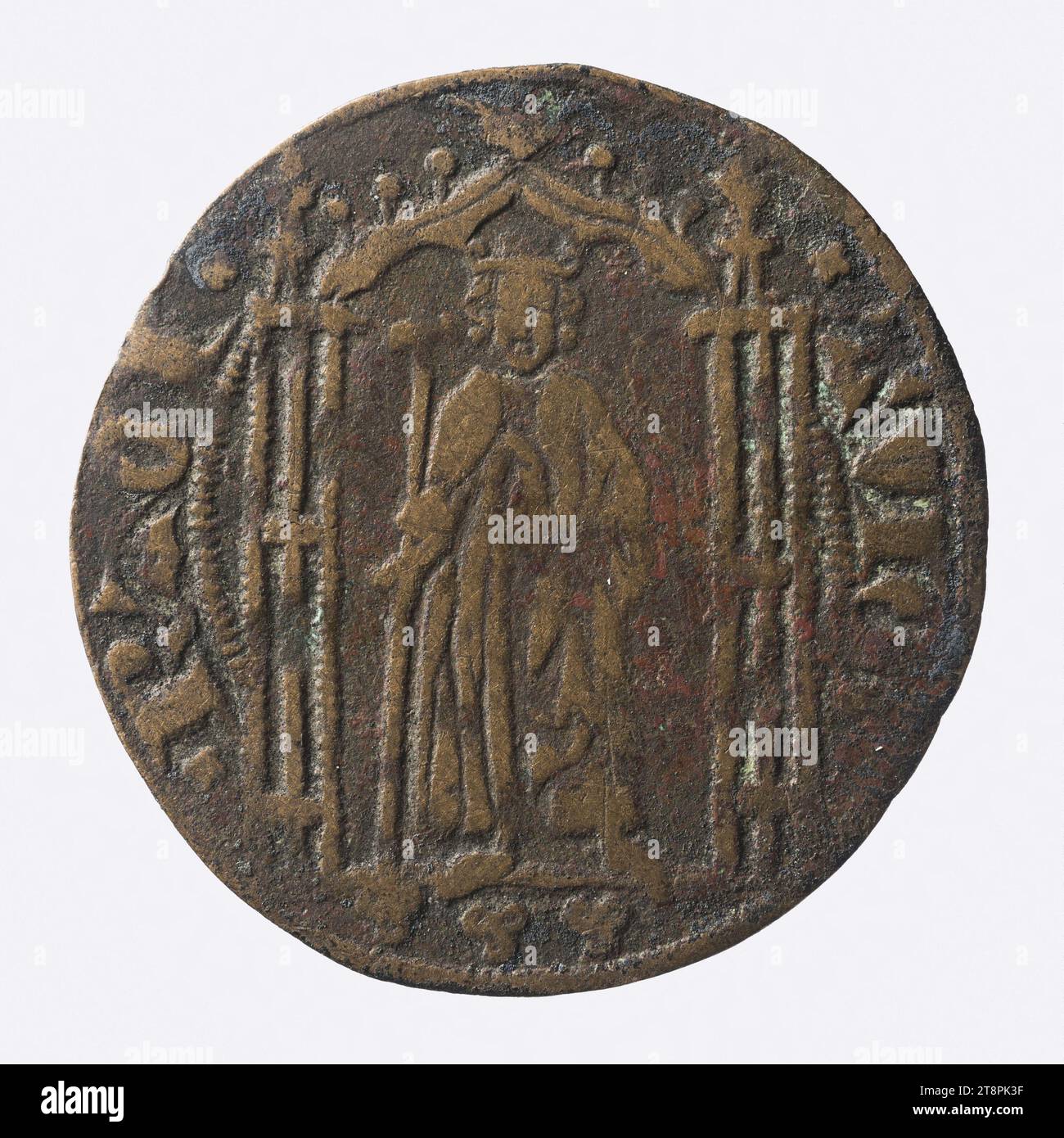 Token with a standing king, 13th-15th century, Numismatic, Token ...