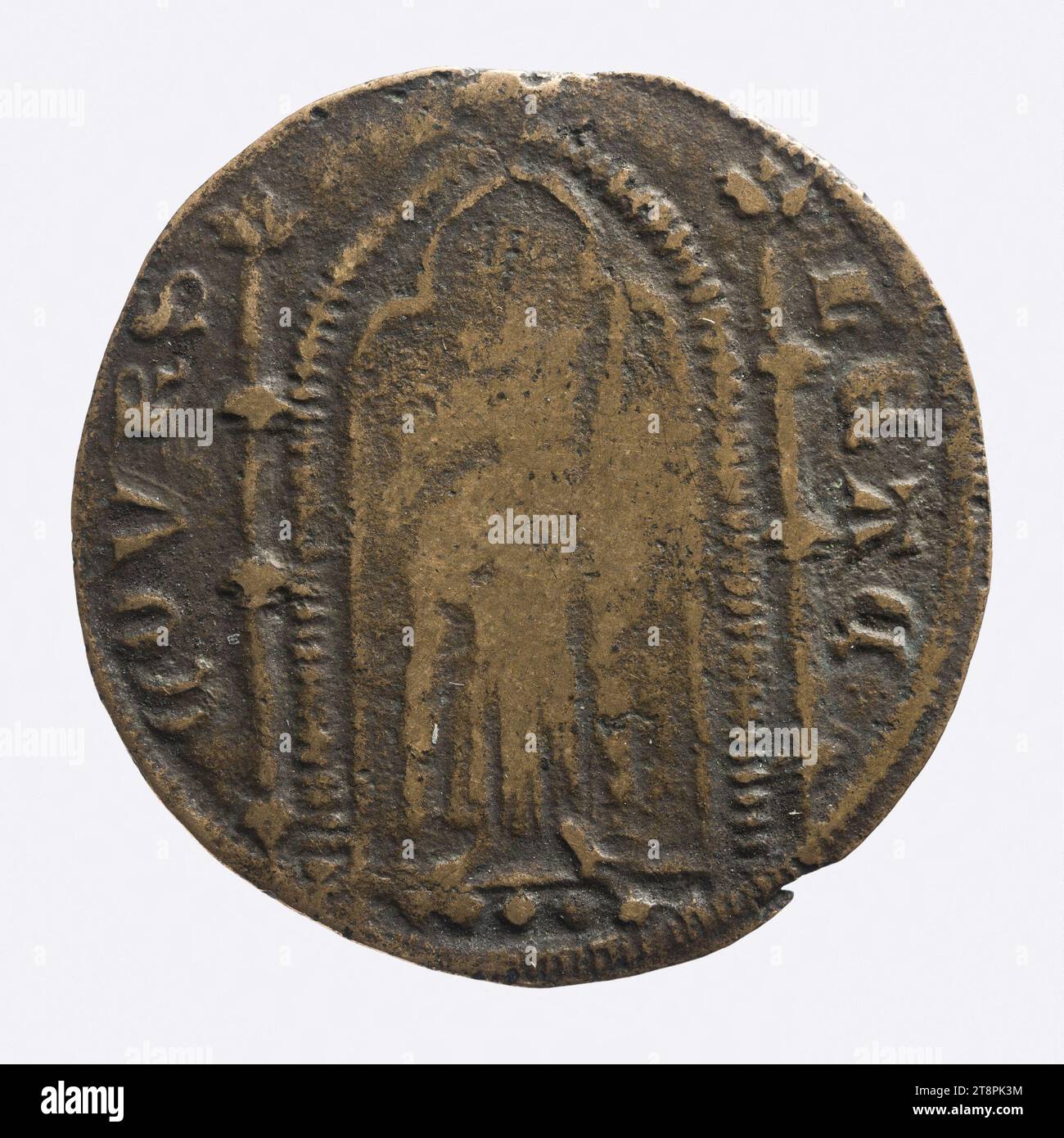 Token with standing king, 13th-15th century, Numismatic, Token ...