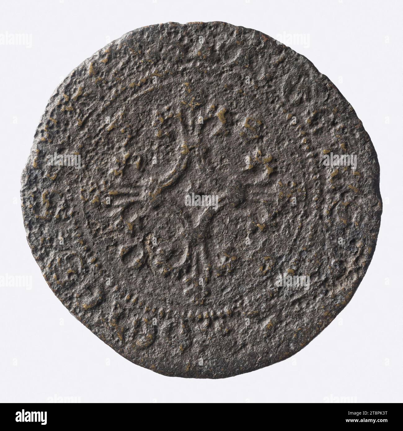 Counting token with lilies and cross, 13th-15th century, Numismatic ...