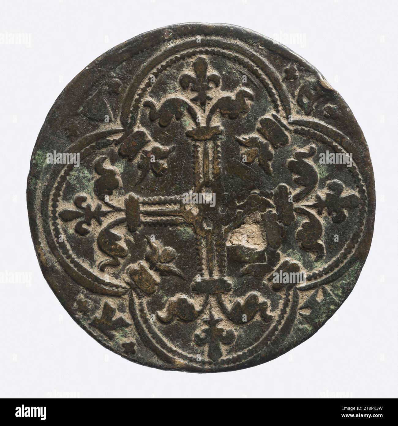 Token with a standing king, 13th-15th century, Numismatic, Token ...