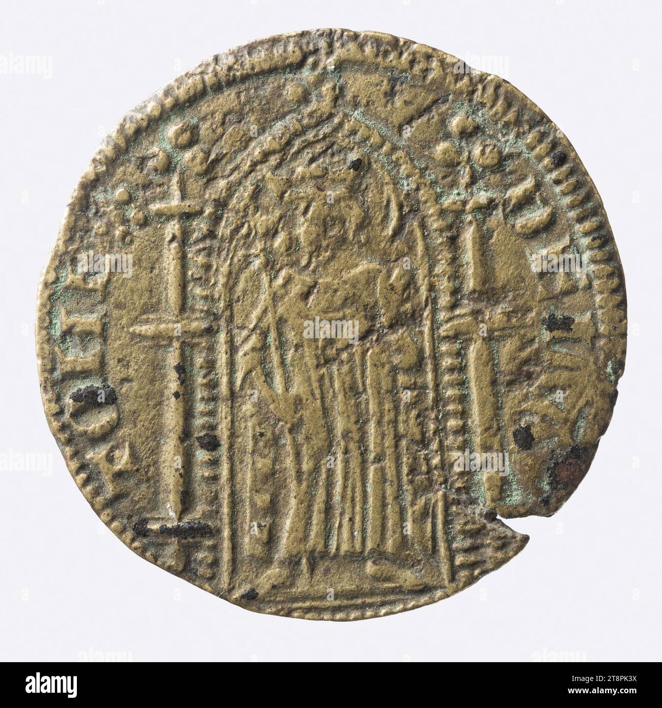 Token with standing king, 13th-15th century, Numismatic, Token ...