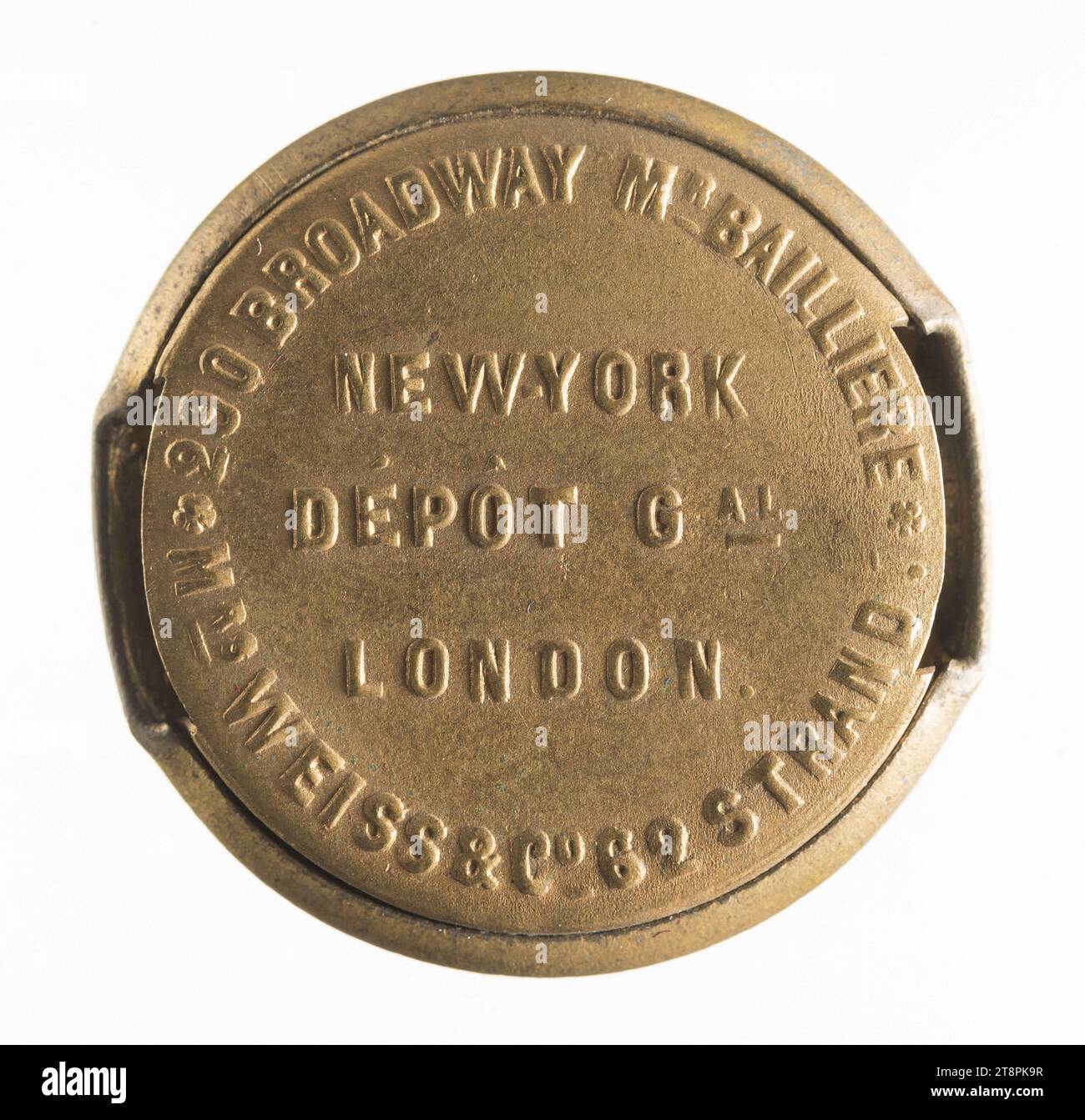 Advertising token for metal frames Burq, 19th century, Numismatic ...