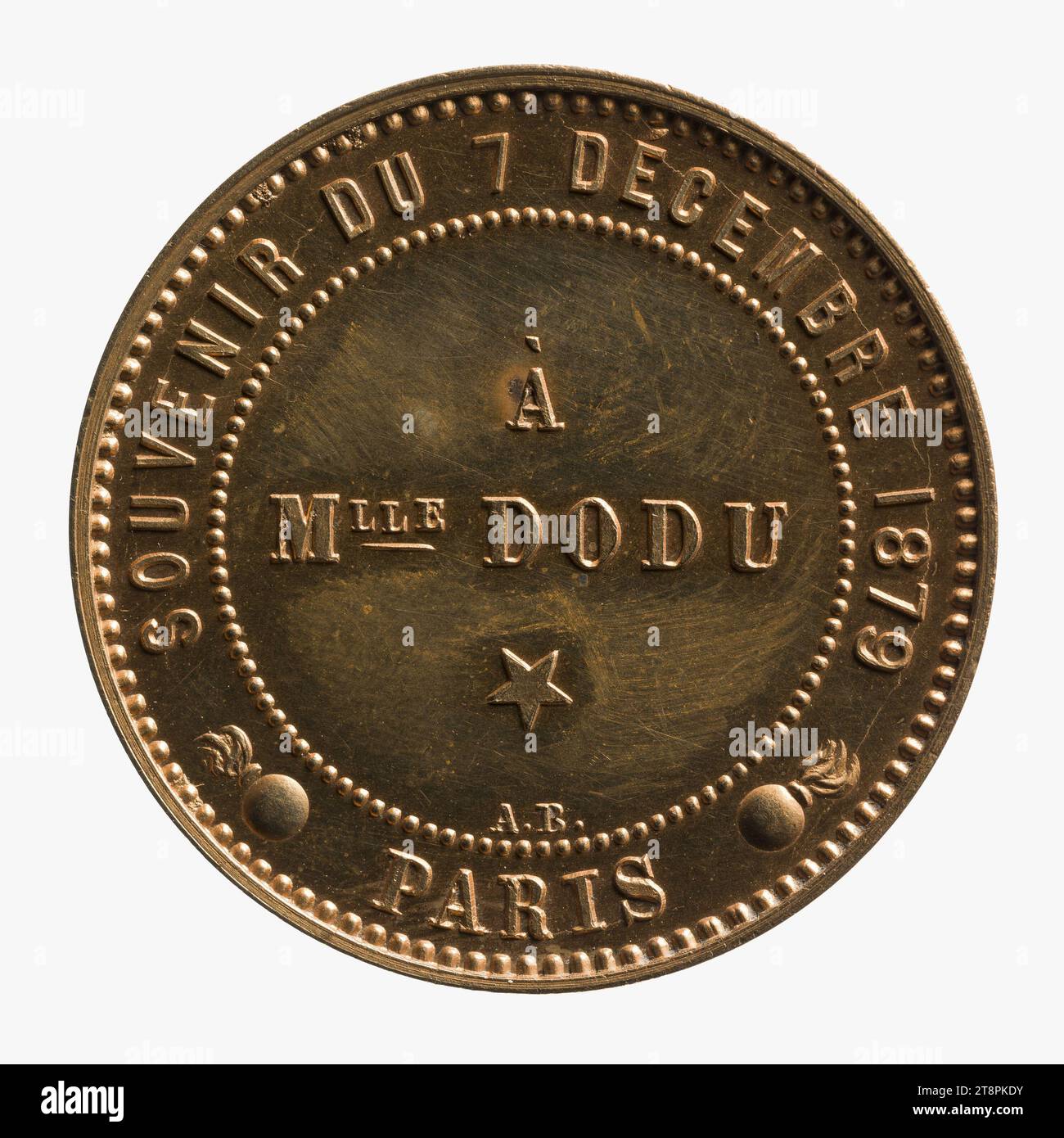 Juliette Dodu, December 7, 1879, Array, Numismatic, Medal, Silver ...