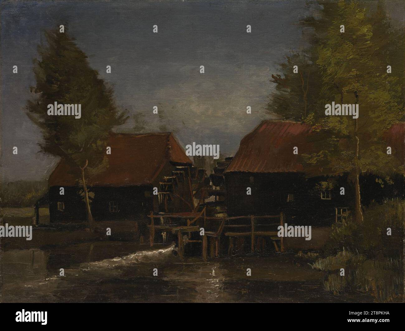 Vincent van Gogh - Water mill at Kollen (1884 Stock Photo - Alamy