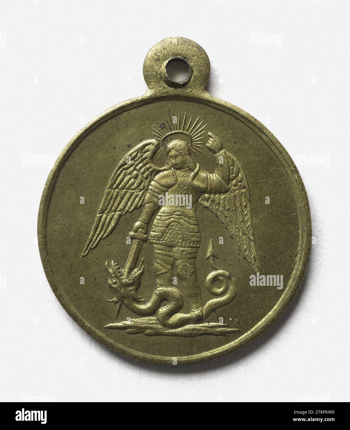 Medal to Saint Michael, s. d., 19th century, Numismatic, Medal, Brass ...