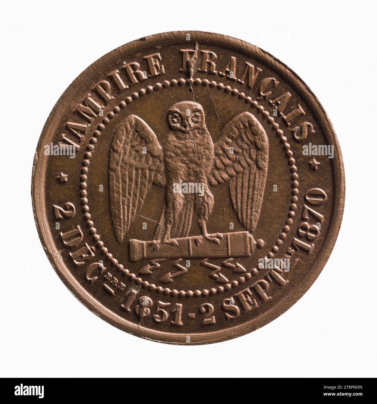 Satirical medal representing Napoleon III, n.d., About 1870, 19th ...