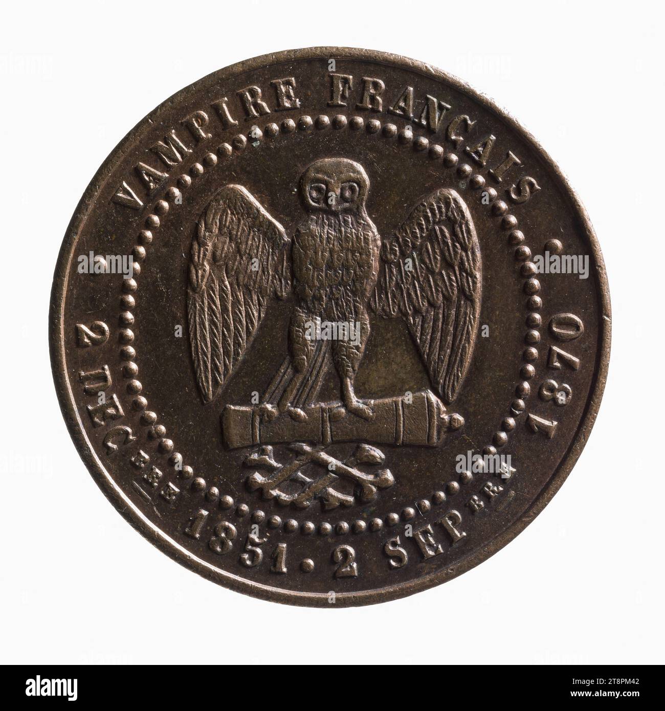 Satirical medal representing Napoleon III, n.d., About 1870, 19th ...