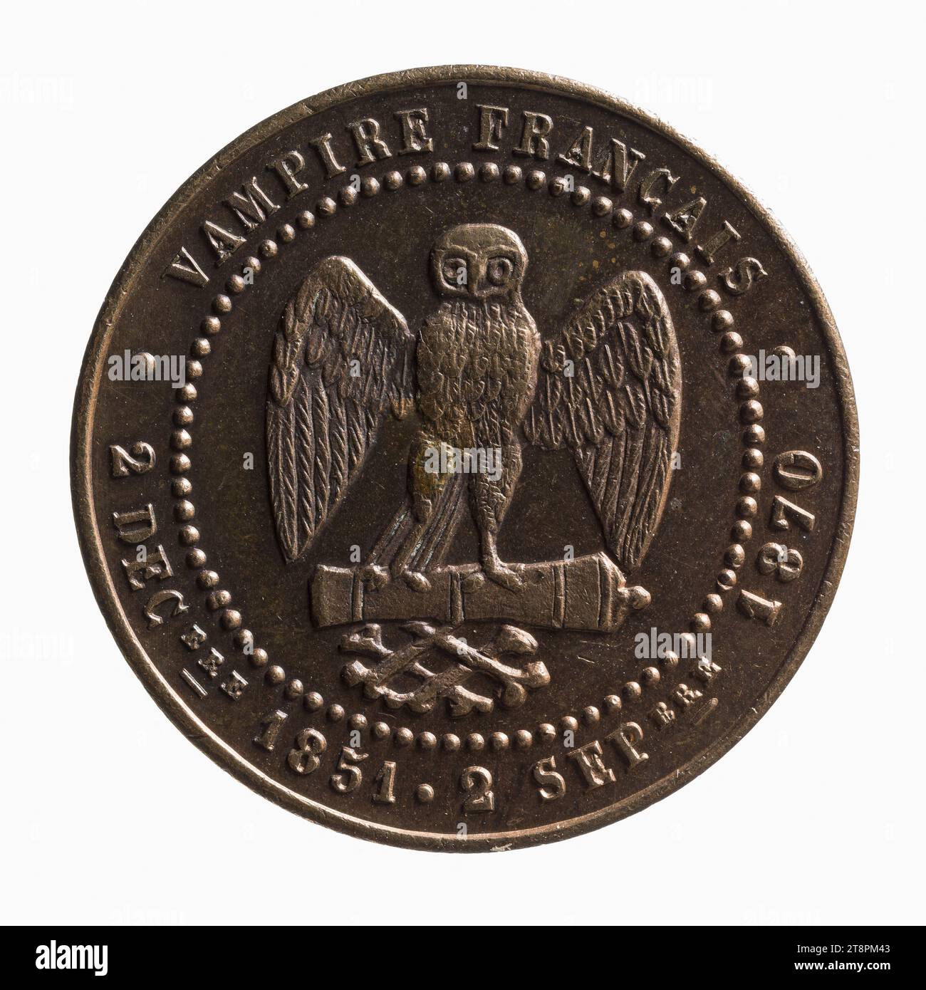 Satirical medal representing Napoleon III, n.d., About 1870, 19th ...