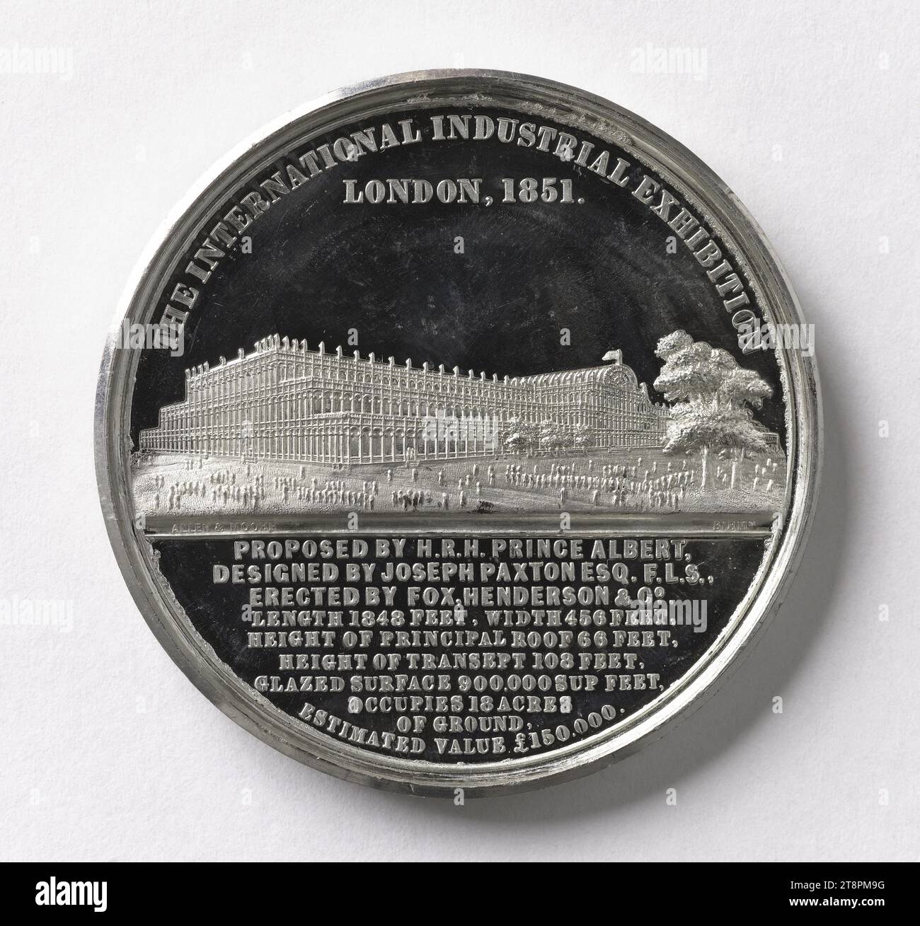 Medal in the effigy of Queen Victoria and Prince Albert offered at the ...