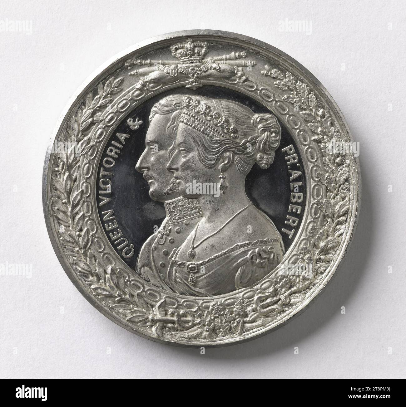 Medal in the effigy of Queen Victoria and Prince Albert offered at the ...