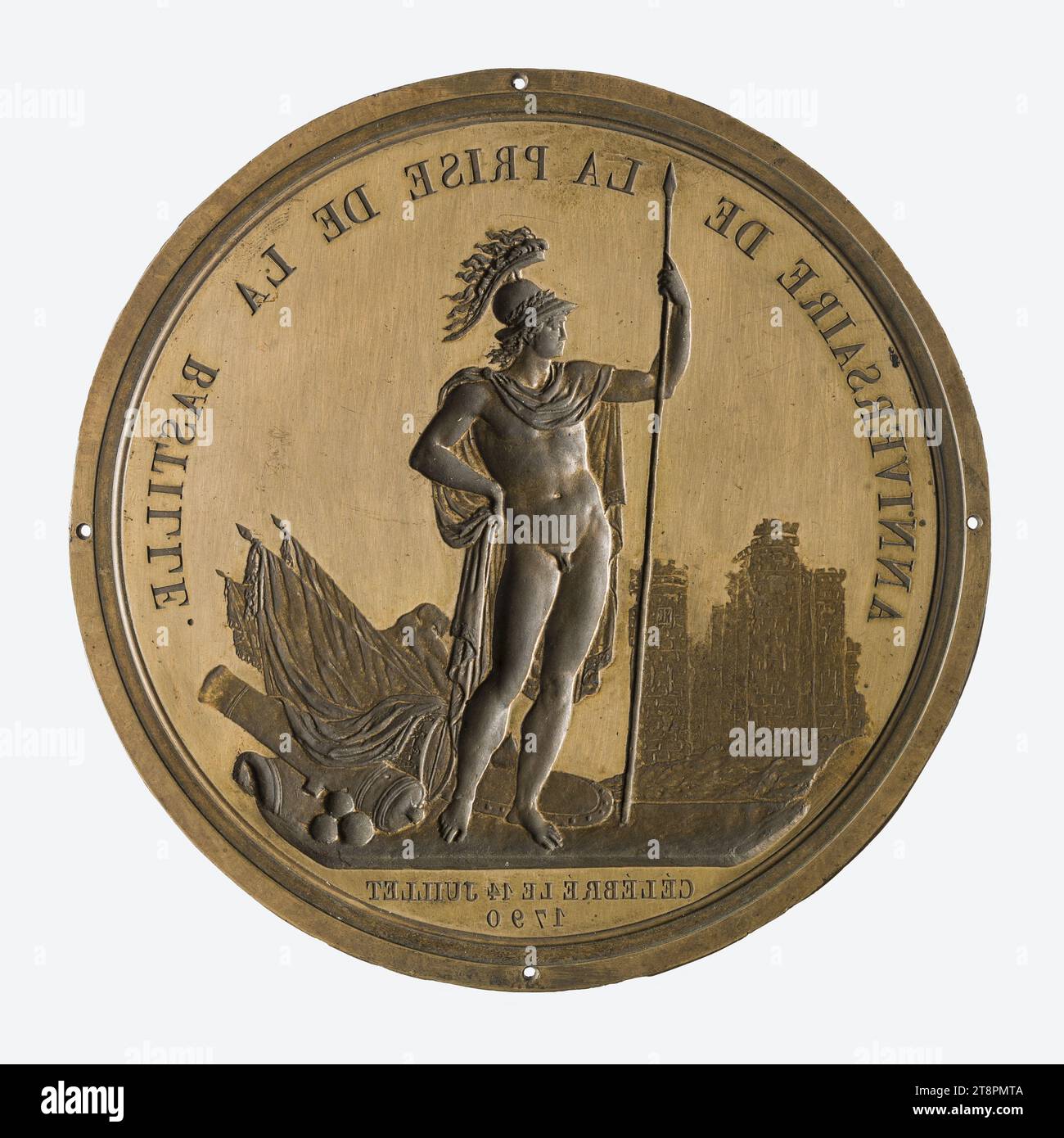Coin: 1st anniversary of the storming of the Bastille, July 14, 1790 ...