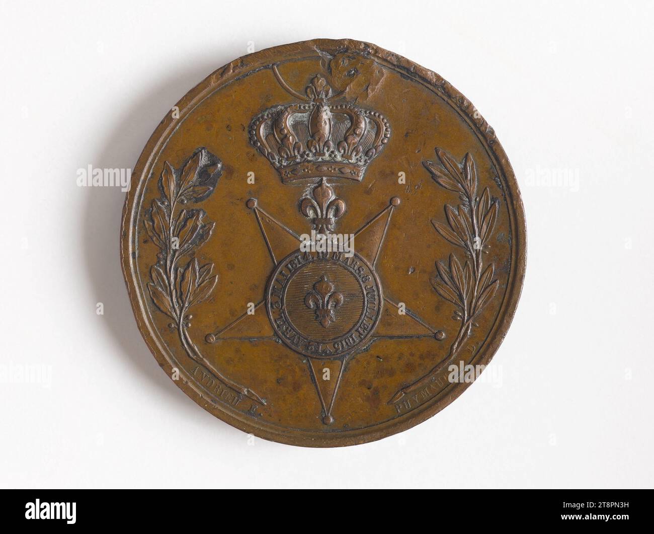 Creation of the decoration of the Fidelity, February 5, 1816, Andrieu ...
