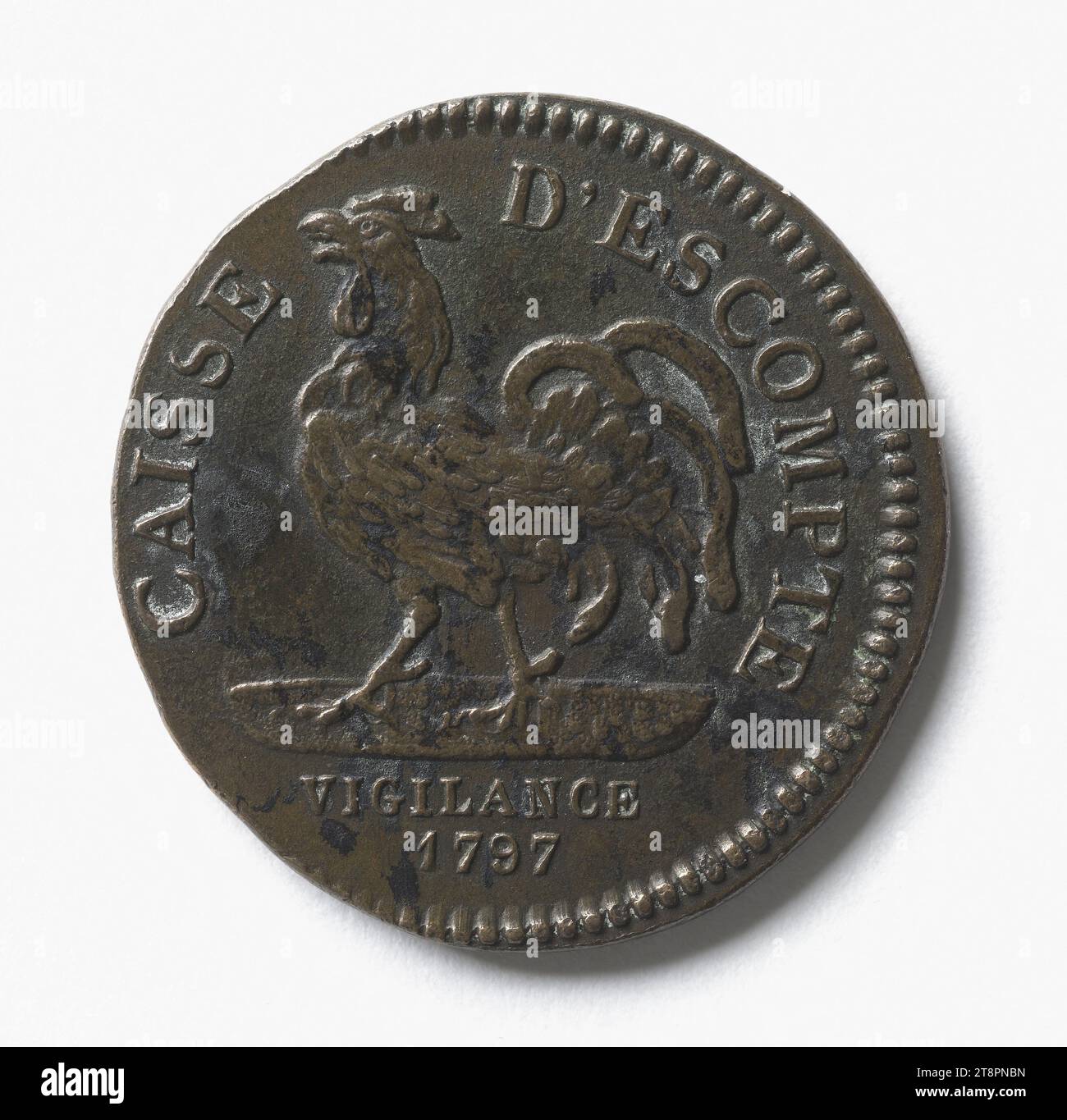 Token of the Caisse d'Escompte du Commerce, November 24, 1797, Andrieu ...