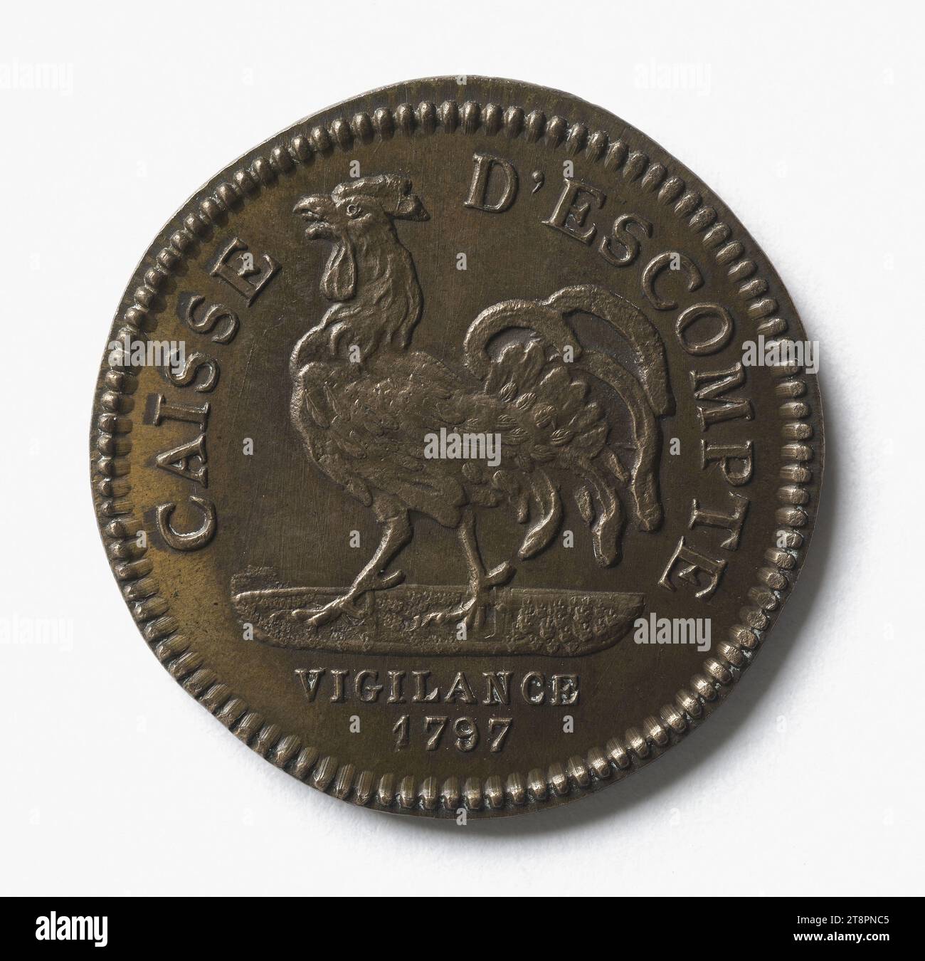 Token of the Caisse d'Escompte du Commerce, November 24, 1797, Andrieu ...