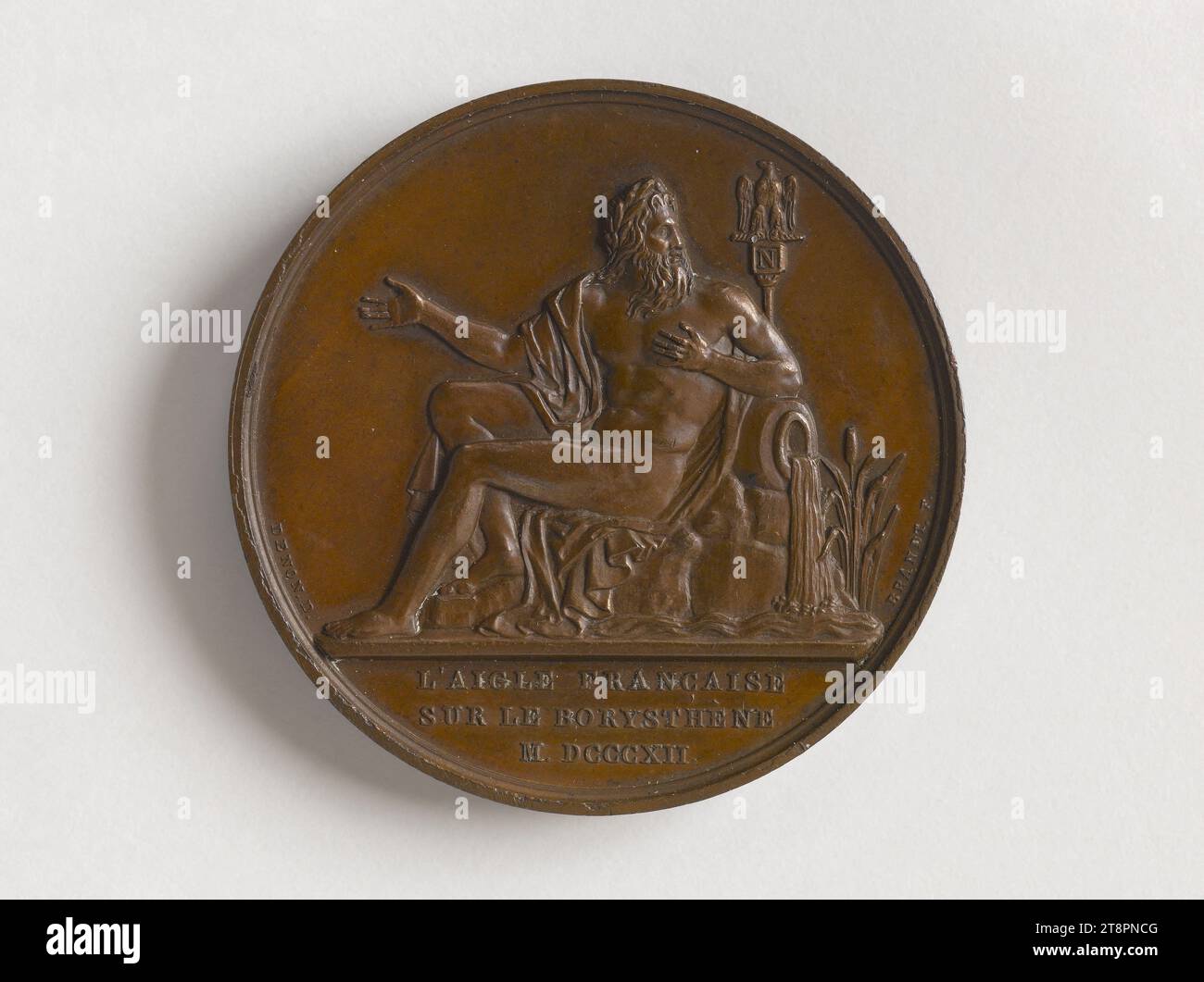 The French Eagle on the Borysthenes, 1812, Andrieu, Bertrand or Jean ...