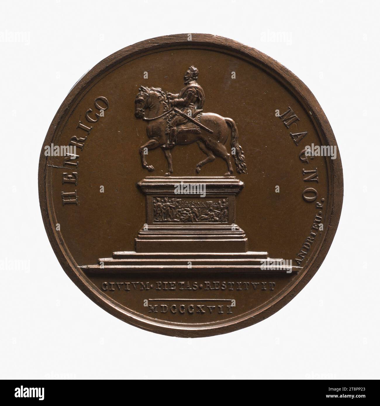 Restoration of the statue of Henri IV on the Pont Neuf, October 28 ...