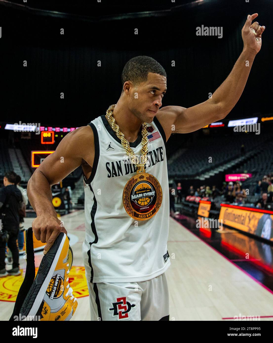 November 19 2023 Las Vegas, NV U.S.A. San Diego State forward Jaedon ...