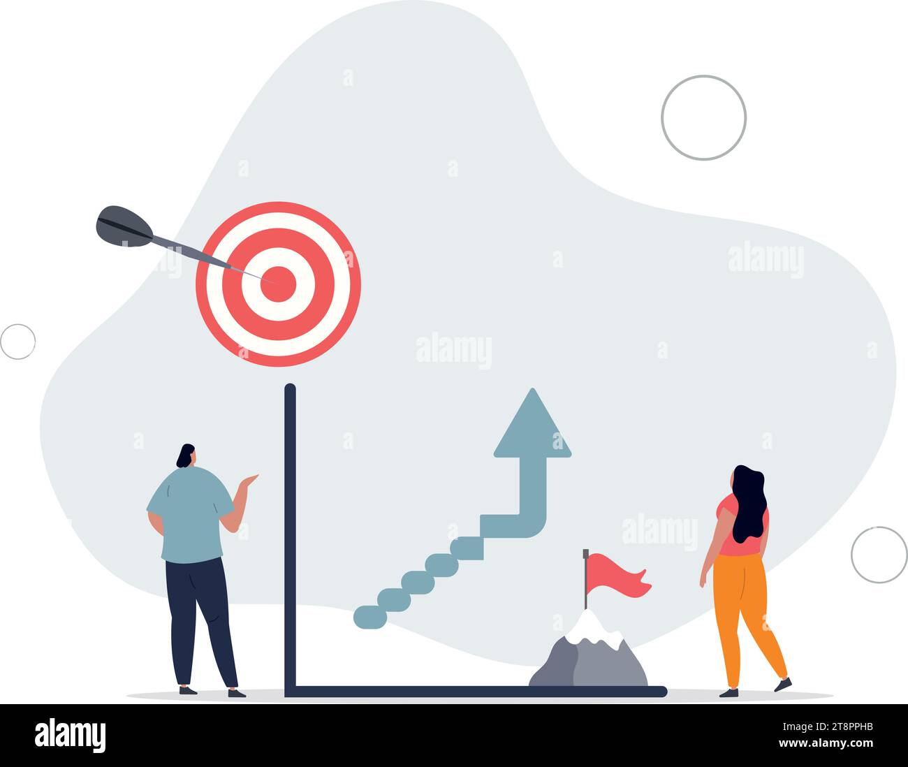 Goal setting for measurable business target achievement .Smart strategy ...