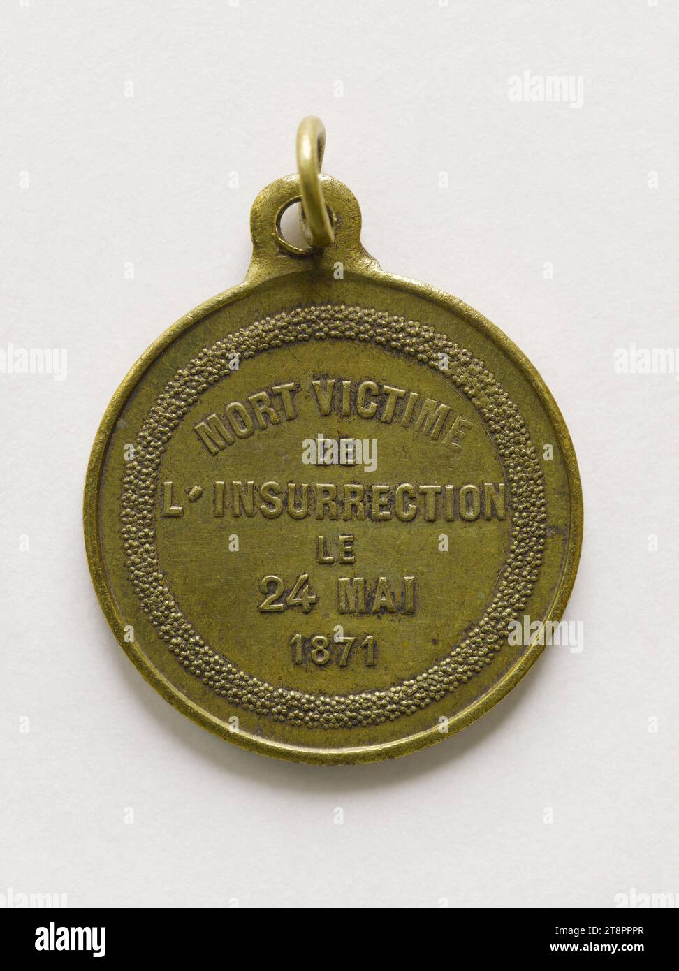 Abbé Gaspard Deguerry (1797-1871), curé de l'église de la Madeleine, 1871, Anonymous, Medal ...