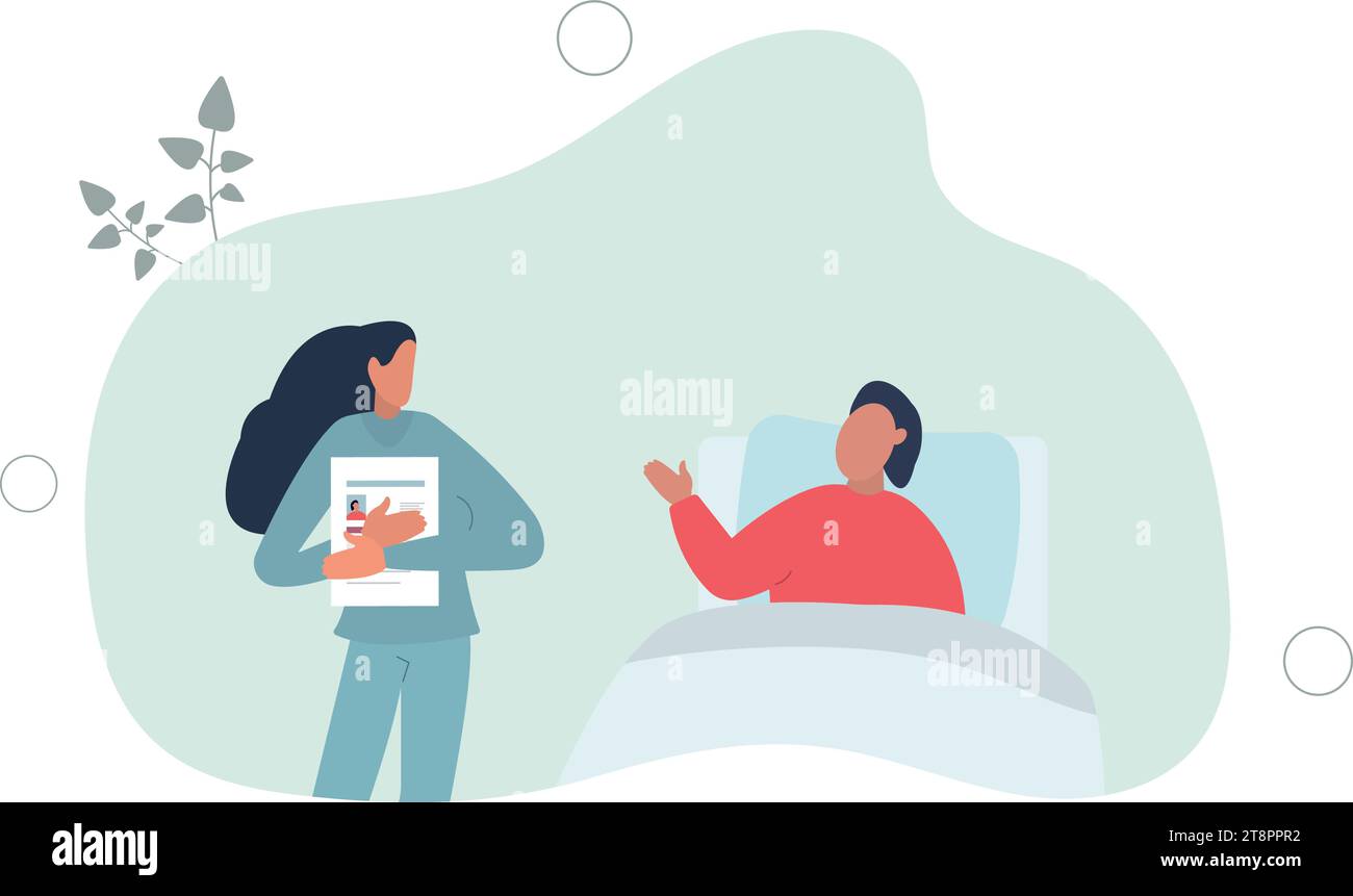 Nurse taking care of a man. Palliative and psychological support ...