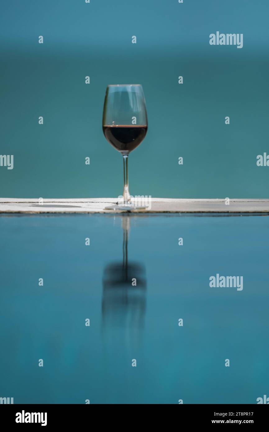 A glass of wine / artistic impression Stock Photo - Alamy