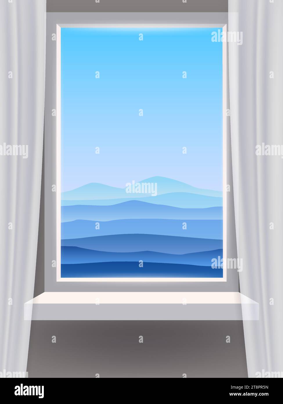 Minimal modern interior scene Stock Vector Images - Alamy
