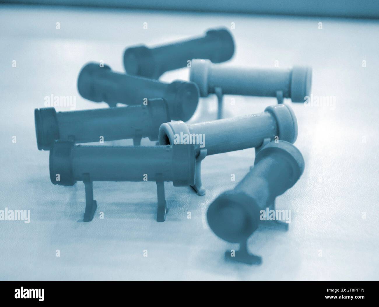 Abstract art object printed on 3D printer from photopolymer. SLA. Model ...