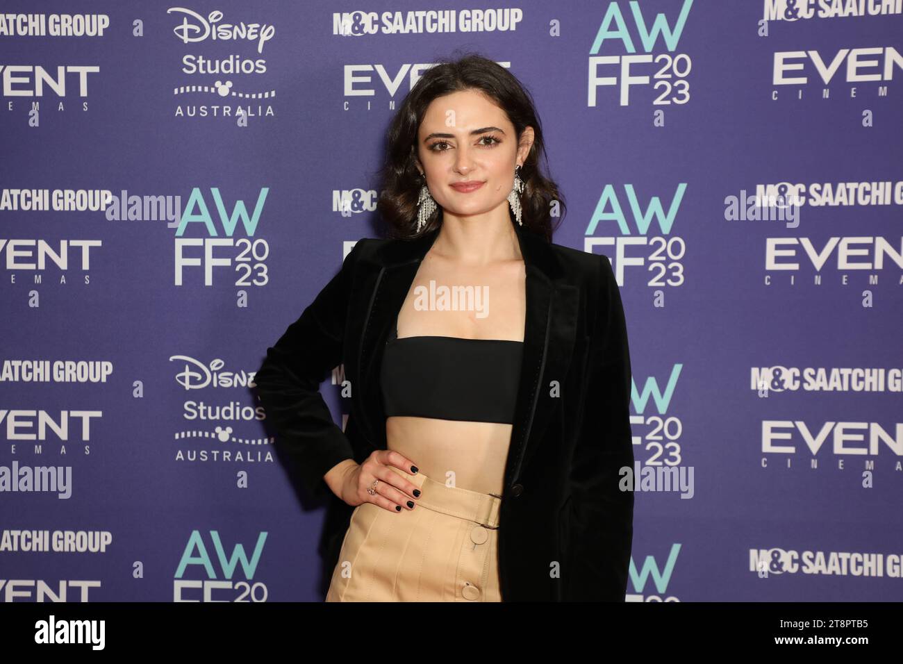 Sydney, Australia. 21st November 2023. Megan Smart arrives on the red ...