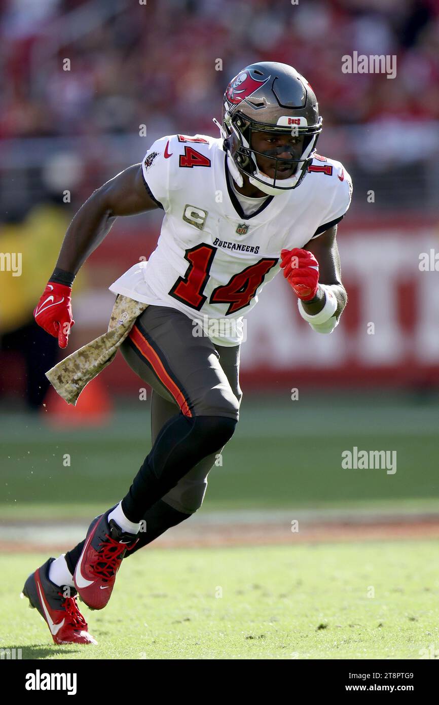 Tampa Bay Buccaneers wide receiver Chris Godwin (14) runs during an NFL ...