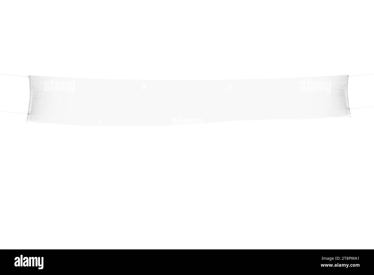 Empty horizontal banner display isolated over white background Stock ...