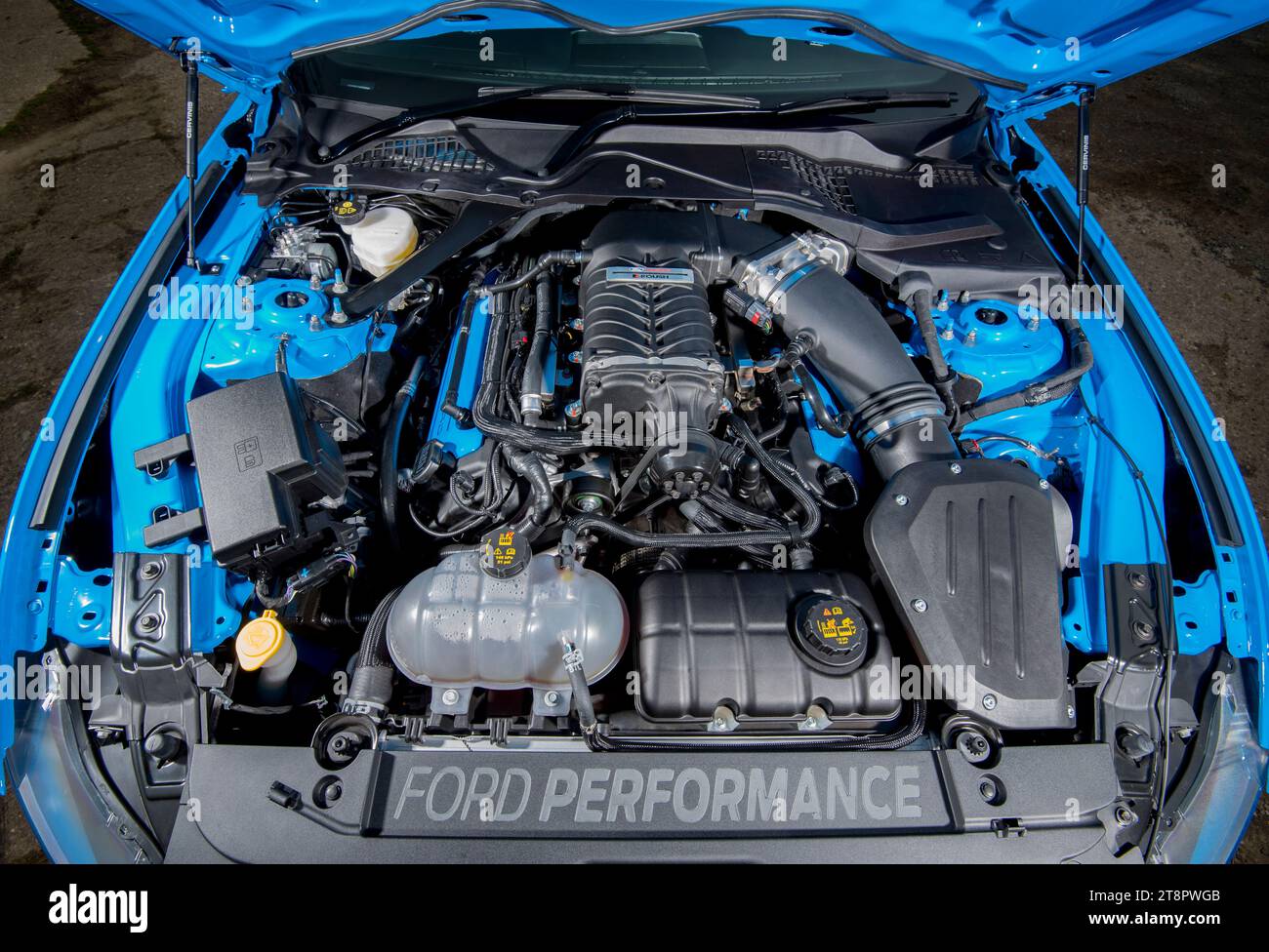 Ford Mustang S550 Mach 1 5.0 sports car Stock Photo - Alamy