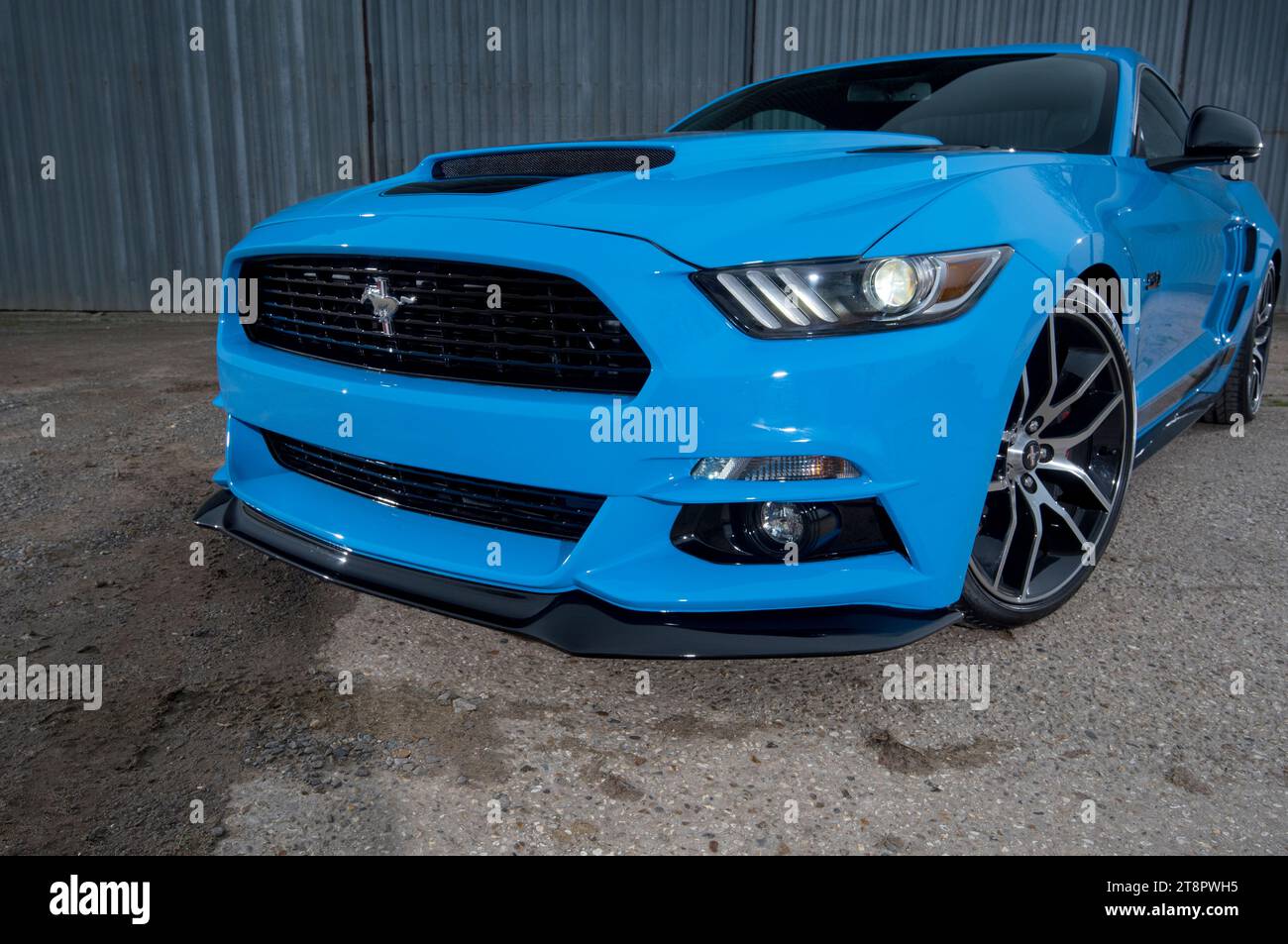 Ford Mustang S550 Mach 1 5.0 sports car Stock Photo - Alamy