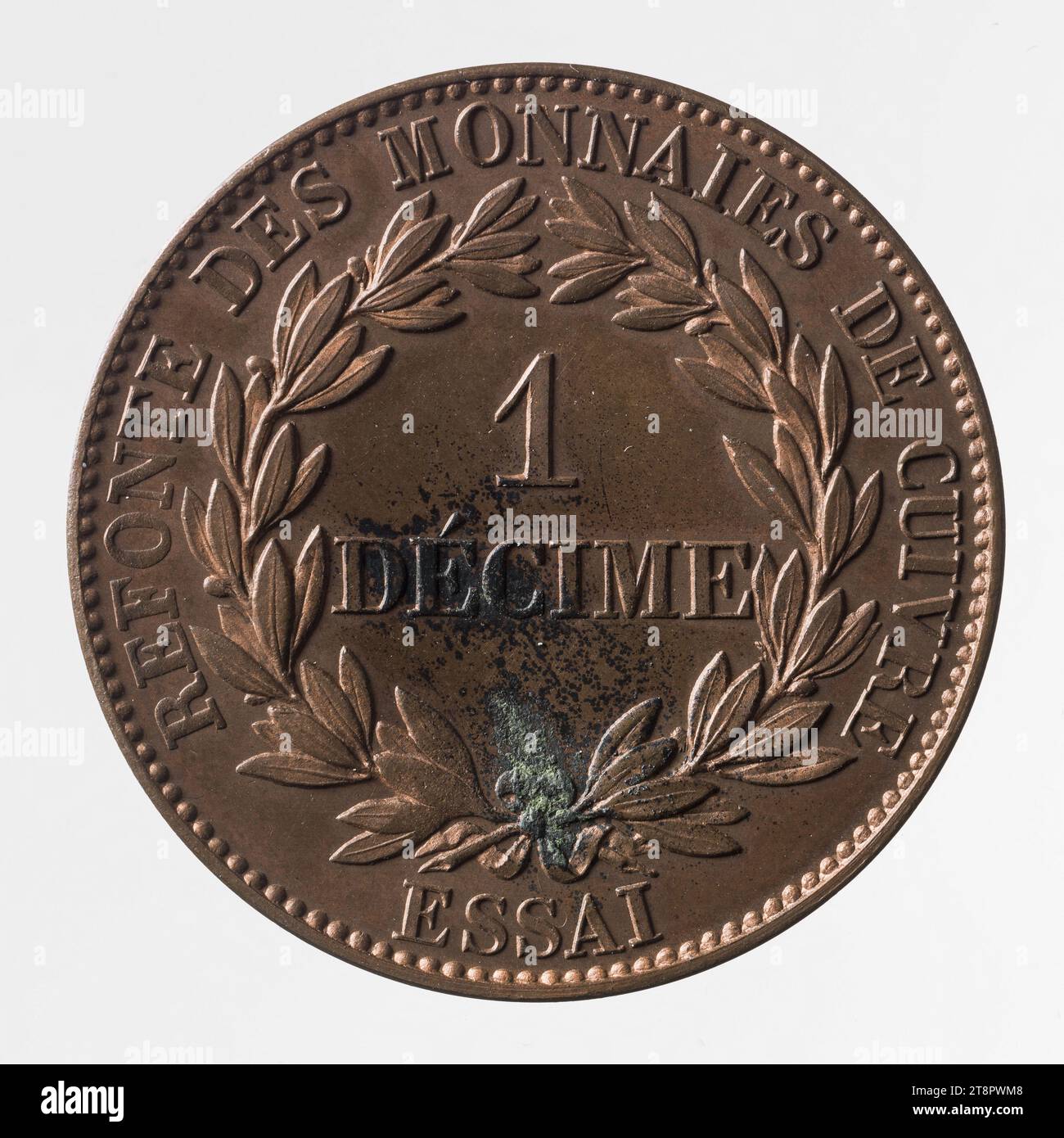 1 decime de franc coin hi-res stock photography and images - Alamy