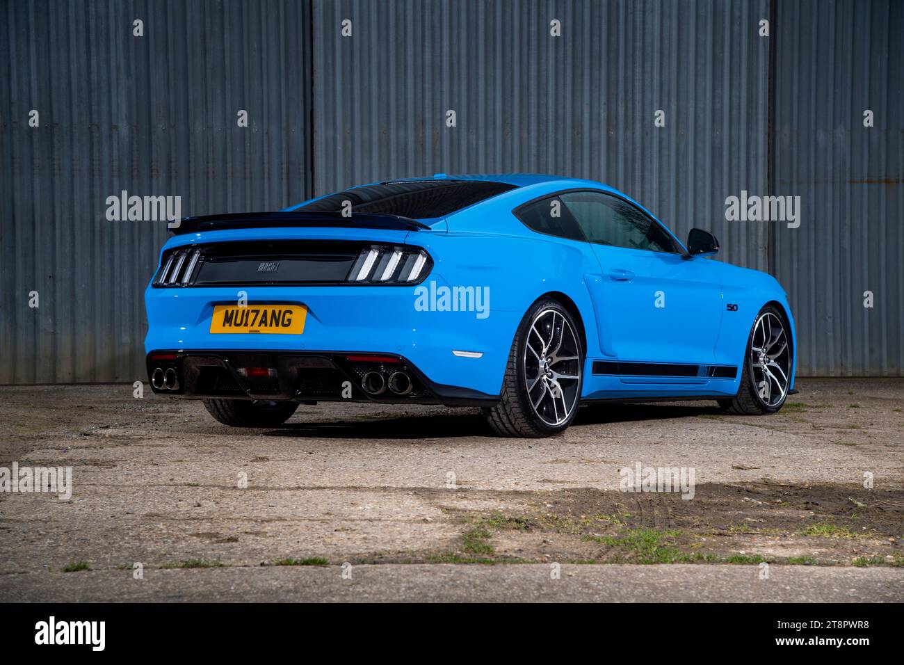 Ford Mustang S550 Mach 1 5.0 sports car Stock Photo - Alamy