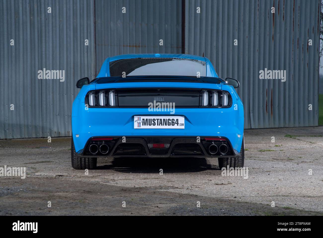 Ford Mustang S550 Mach 1 5.0 sports car Stock Photo - Alamy