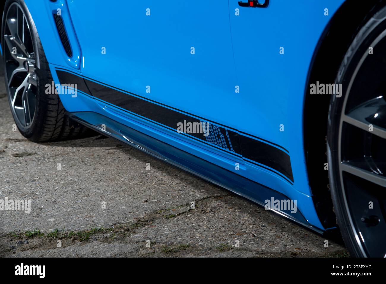Ford Mustang S550 Mach 1 5.0 sports car Stock Photo - Alamy