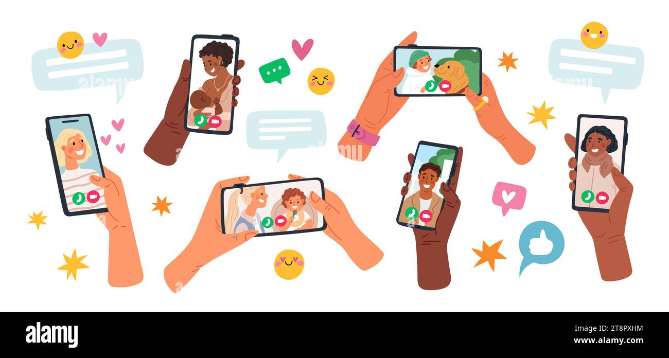 Chats to people Cut Out Stock Images & Pictures - Alamy