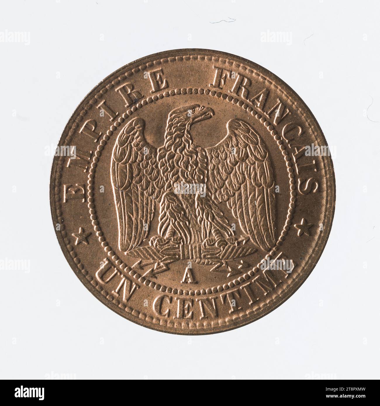 1 centime copper coin hi-res stock photography and images - Alamy