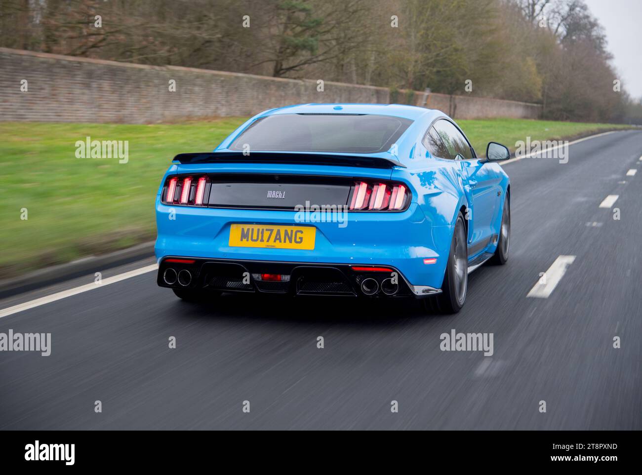 Ford Mustang S550 Mach 1 5.0 sports car Stock Photo - Alamy