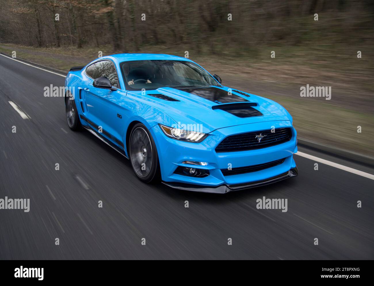 Ford Mustang S550 Mach 1 5.0 sports car Stock Photo - Alamy