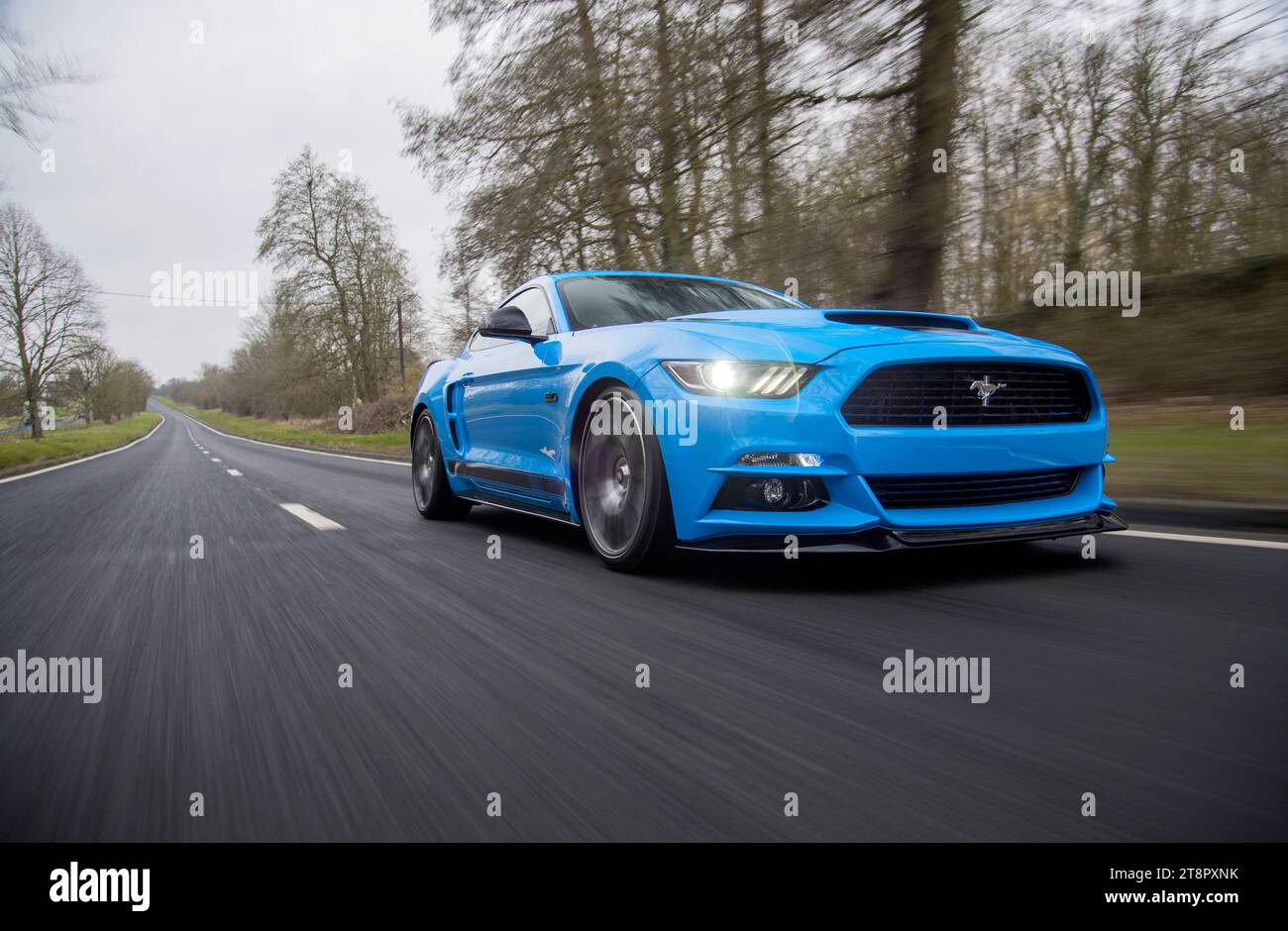 Ford Mustang S550 Mach 1 5.0 sports car Stock Photo - Alamy
