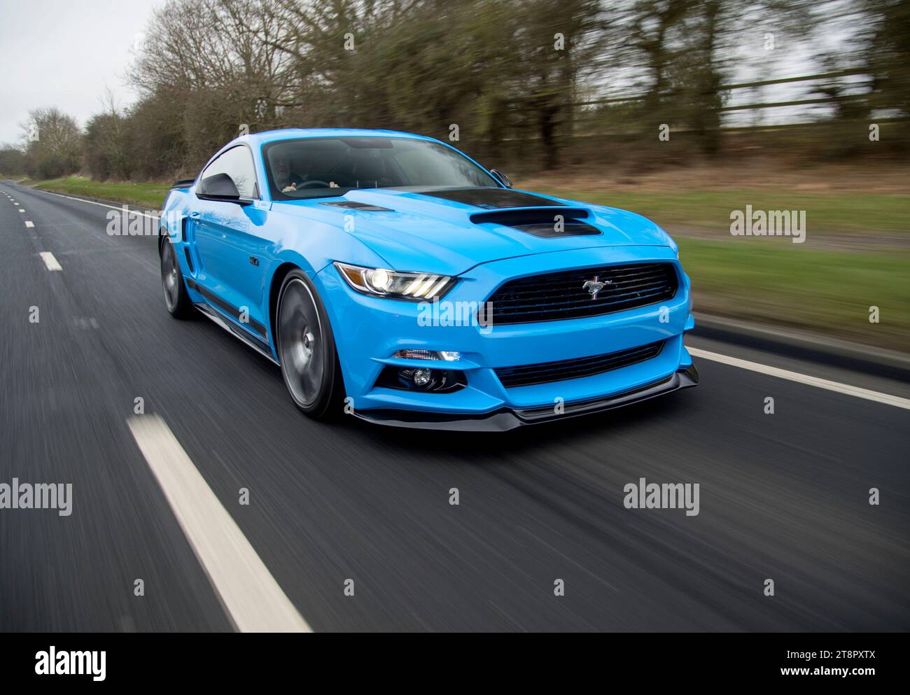 Ford Mustang S550 Mach 1 5.0 sports car Stock Photo - Alamy