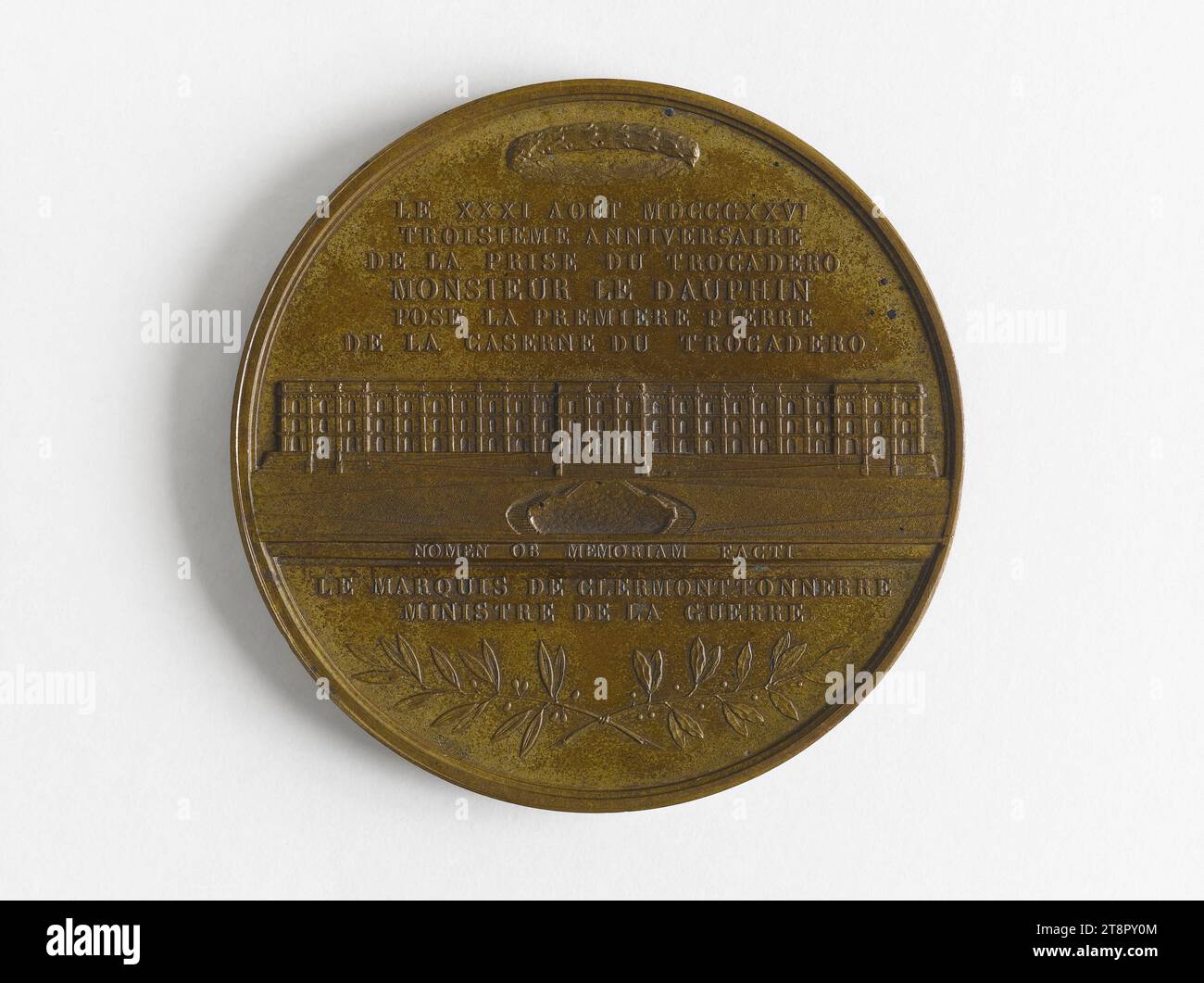 Laying of the first stone of the Trocadero barracks, August 31, 1826 ...